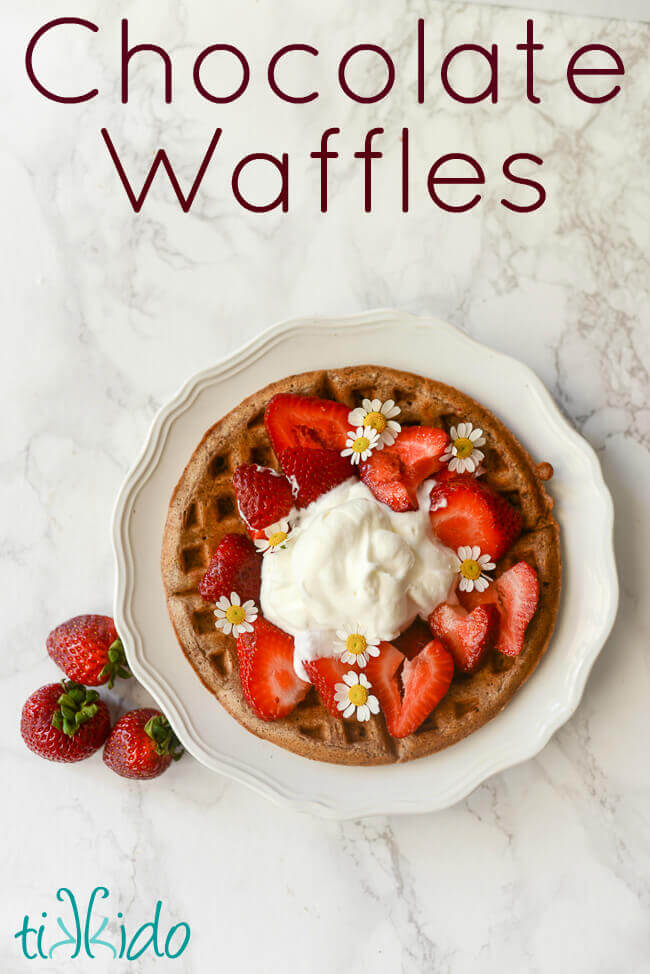 From Scratch Chocolate Waffles Recipe | Tikkido.com