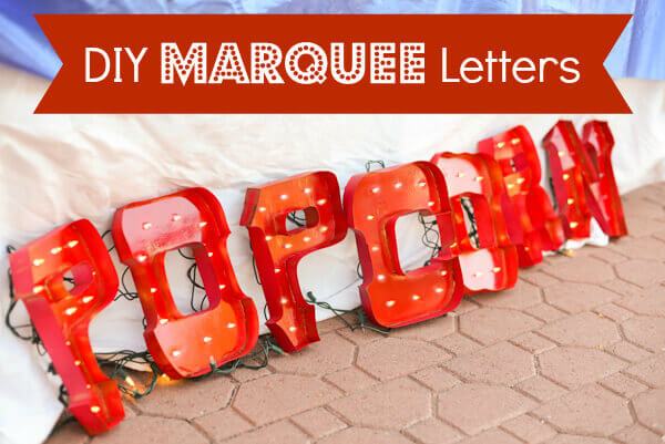 Movie Marquee Letters Tutorial | Tikkido.com