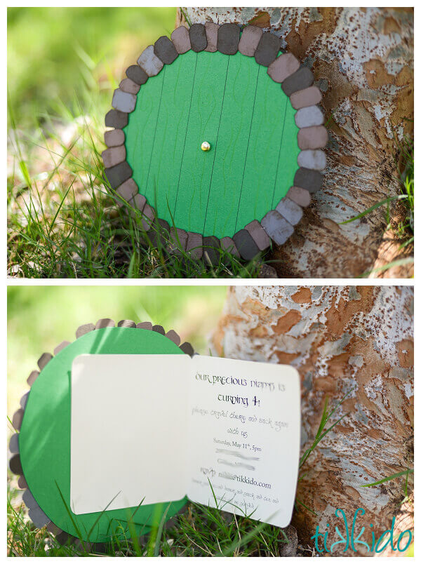 How to Make a Hobbit Door Party Invitation | Tikkido.com